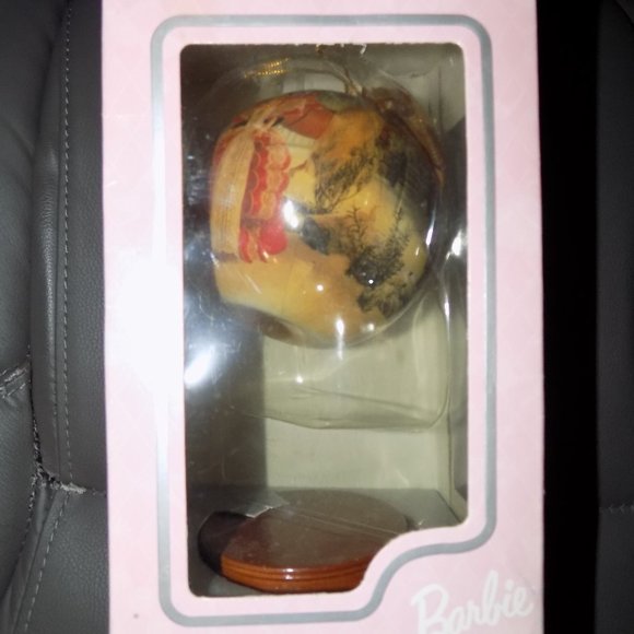 Mattel | Other | 997 Holiday Barbie Decoupage Ornament With Stand ...